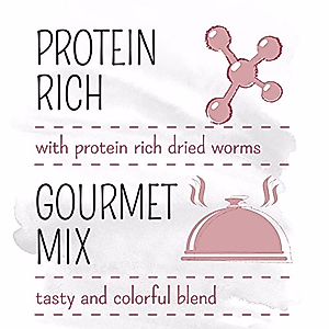 Witte Molen Pure Hamster Food Seed Mixture Mealworms, Sunflower Seeds, Puffed Rice, Grape Nuts, No Artificial Preservatives Dry Food, 1.7 lbs (2 Pack