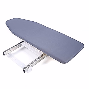 YIPONYT Ironing Board Retractable Ironing Board Closet Folding 180° Rotation Pull-Out Stow Away Easy to Install Gray