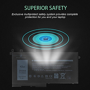 Ouside 93FTF Laptop Battery Compatible with DELL Latitude 5280 5480 5580 5590 5490 5288 5290 5488 E5280 E5480 E5580 E5490 E5590 E5290 Precision 15 3520 3530
