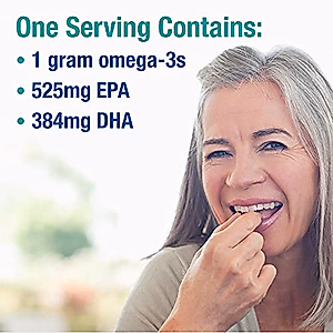 Garden of Life Ultra Pure EPA/DHA Omega 3 Fish Oil - Oceans 3 Better Brain Supplement with Antioxidants, 90 Softgels