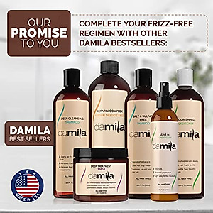 damila Keratin Leave In Conditioner Spray for Fine, Dry, Damaged and Curly Hair - Detangles and Protects Against Heat - Sulfate and Paraben Free (8.12 Fl Oz (Pack of 1))