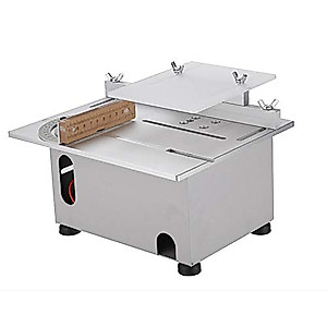 BACHIN Upgrade Version Table Saw Mini Precision Saws DIY Wood Working Lathe Polisher Drilling Machine for Handmade Wooden Model Crafts, Printed Circuit Board Cutting