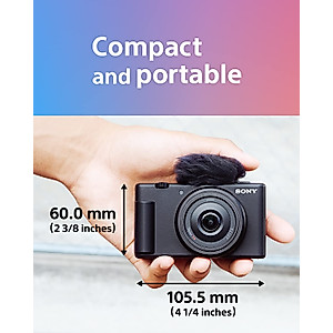Sony ZV-1F Vlog Camera for Content Creators and Vloggers (White) (Renewed)