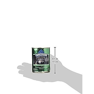 Blue Buffalo Wilderness Adult Wet Dog Food, High-Protein & Grain-Free, Made with Natural Ingredients, Duck & Chicken Grill, 12.5-oz. Cans, 12 Count