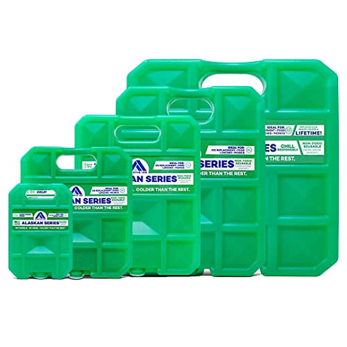 Artic Ice Alaskan Series, Long Lasting Reusable Ice Pack, XX-Large, 10 lbs, Green