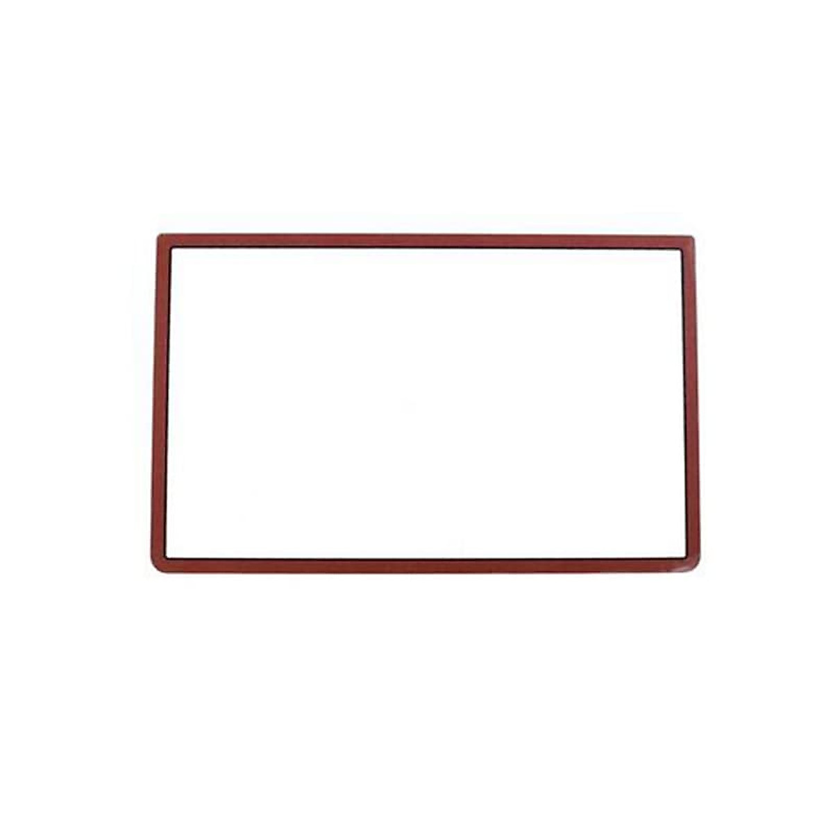 Glass Top Upper Screen Frame Lens Cover LCD Screen Protector with Adhesive for 3DS XL/New 3DS XL LLConsole(Red)