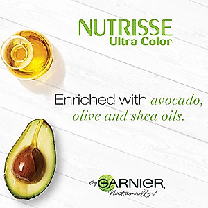 Garnier Nutrisse Ultra Nourishing Hair Color Creme with Triple Oils, Permanent Dye for 100% Gray Coverage, Blue Curaçao IN2 (Packaging may vary)