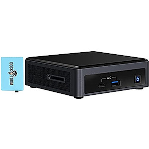 Intel NUC Performance Kit Mini Desktop PC Black i5-10210U 4-Core up to 4.2 GHz, 8GB RAM, 256GB PCIe SSD, UHD, WiFi 6, BT 5.2, RJ-45, Thunderbolt 3 (Type-C), Win 10 Pro w/Dockztorm Hub