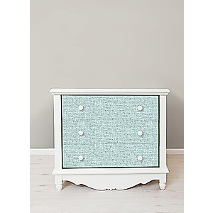 NuWallpaper NU2919 Aqua Poplin Texture Peel & Stick Wallpaper, Blue