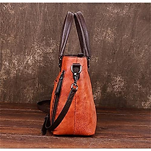 YDXNY Women's Vintage Floral Handbag Ladies Large Capacity Shopping Messenger Bag Tote Bag (Color : E, Size