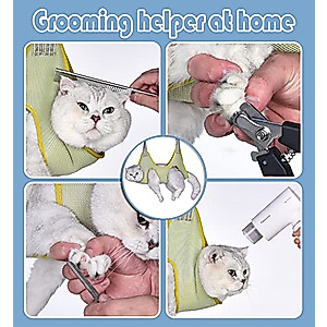 PESTON Pet Grooming Hammock for Dogs & Cat, Dog Grooming Harness, Nail Clippers, Nail Trimmers, Scissors with Dog Sling for Nail Clipping Grooming Trimming