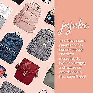 JuJuBe Be Pumped Insulated Breast Pump Bag, Onyx Collection - Black Out