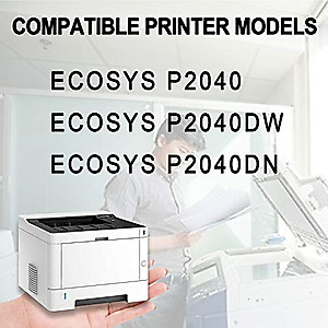 TK1162 TK-1162 1T02RY0US0 (Black,2 Pack) Toner Cartridge Replacement for Kyocera ECOSYS P2040 P2040DW P2040DN Toner Kit Printer