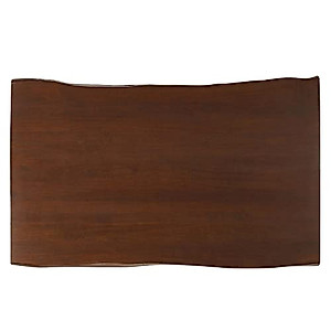 Modway Live Edge Ardor Dining Table, 60", Black Walnut