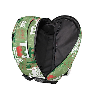 Fisyme Train Steam Backpack Laptop Bag Daypack Travel Hiking School Backpacks for Men Women Kids Girls Boys