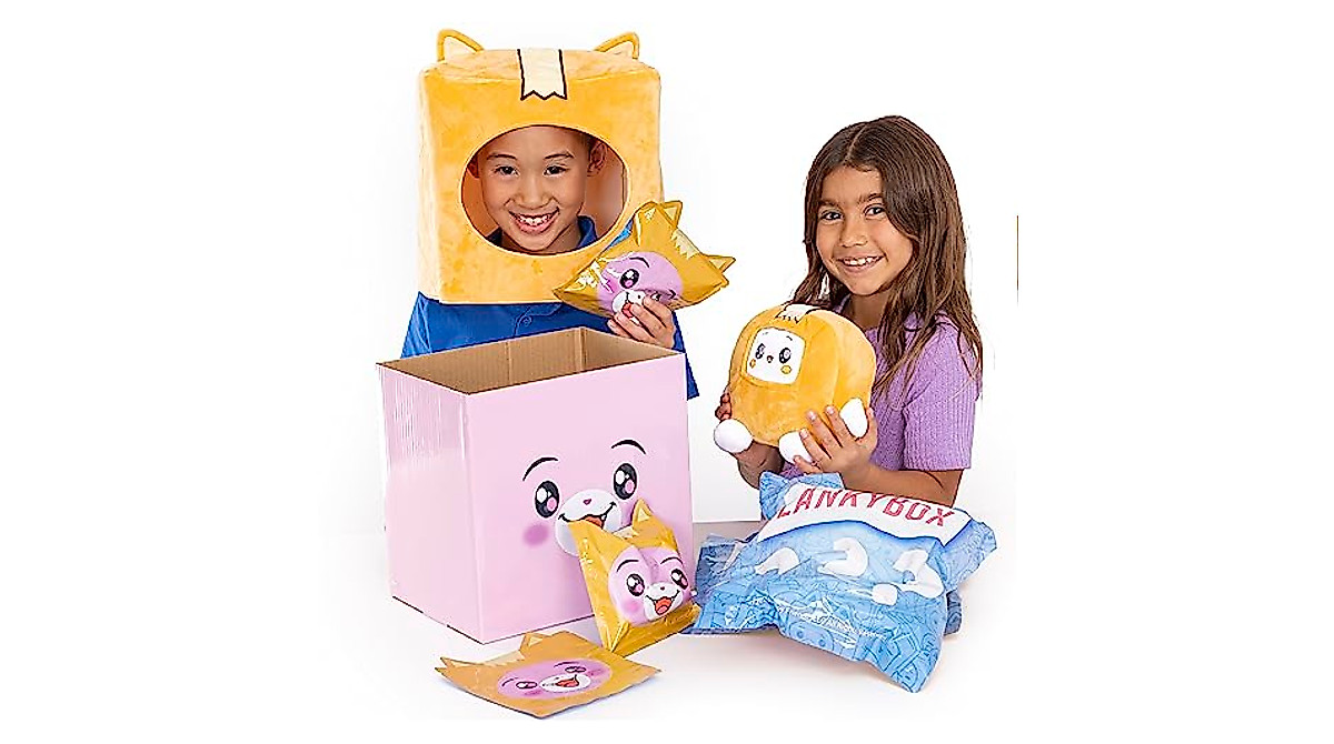LankyBox Giant Foxy Mystery Box with 10 Exciting Toys for Kids
