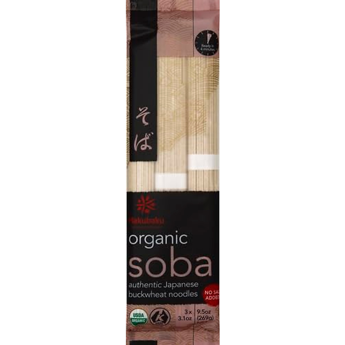Hakubaku Organic Soba, 9.5 Oz