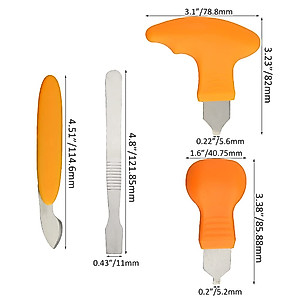 XINMEIWEN 4Pack Model Separator Model Part Opener Basic Tool Set for Building Splitting Car Model Airplane Model (Orange)