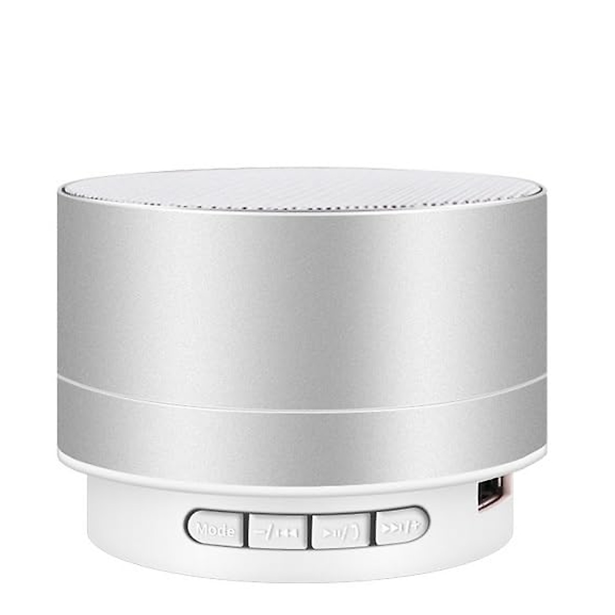 ZEJAL Portable Bluetooth Speaker A10 Metal Bluetooth Sound Phone Laptop subwoofer Mini Steel Cannon Wireless Card Small Speaker red/Blue/Gold/Silver/Black/Pink Poplar Speaker (Silver)