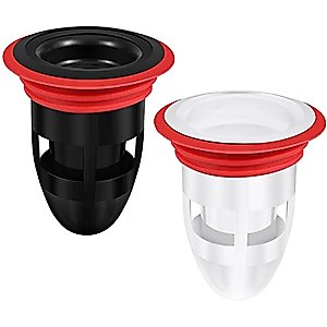 IMIKEYA 2PCS Shower Floor Drain Backflow Preventer Sewer Core Anti-Odor Plug for Kitchen Bathroom 2.56x2.16x1.42inch