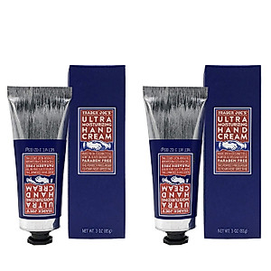 Trader Joe's ULTRA MOISTURIZING HAND CREAM - 20% Pure SHEA BUTTER, Enriched with HEMP SEED OIL & COCONUT OIL (2-Pack)