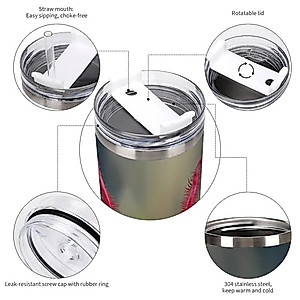 Axolotl Tumbler with Handle Travel Mug Water Bottle Tea Coffee Cup Black-style