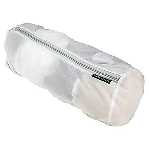Laura Ashley 4 Compartment Mesh Hosiery Wash Bag with Zipper Closure to Protect Clothes in the Wash