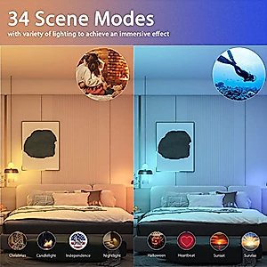 LUMIMAN Smart Light Bulbs, WiFi Alexa Light Bulb, LED Color Changing Dimmable Smart Bulb, Warm to Cool White A19 E26 7.5W 800LM, Works with Alexa Google Home, No Hub Required, 2 Pack