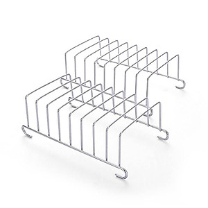 REBABA Toast Bread Rack Holder 8 Slots Stainless Steel Tool Cooling Grid Bread Rack Rectangle Air Fryer Accessories for Home Restaurant