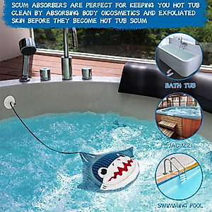 Evoio Hot Tub Scum Absorber - Reusable Spa & Pool Cleaner, Keeps Water Clear, Essential Hot Tub Accessories for Adults, Hot Tub Sponge for Scum, Hot Tub Oil Absorbing Sponge, 2 Pack