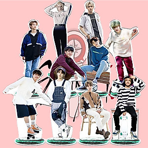 Kpop Stray Kids Acrylic Double-side Photo Desk Stand for STAY Fans Desk Decoration Party Decoration (Han)