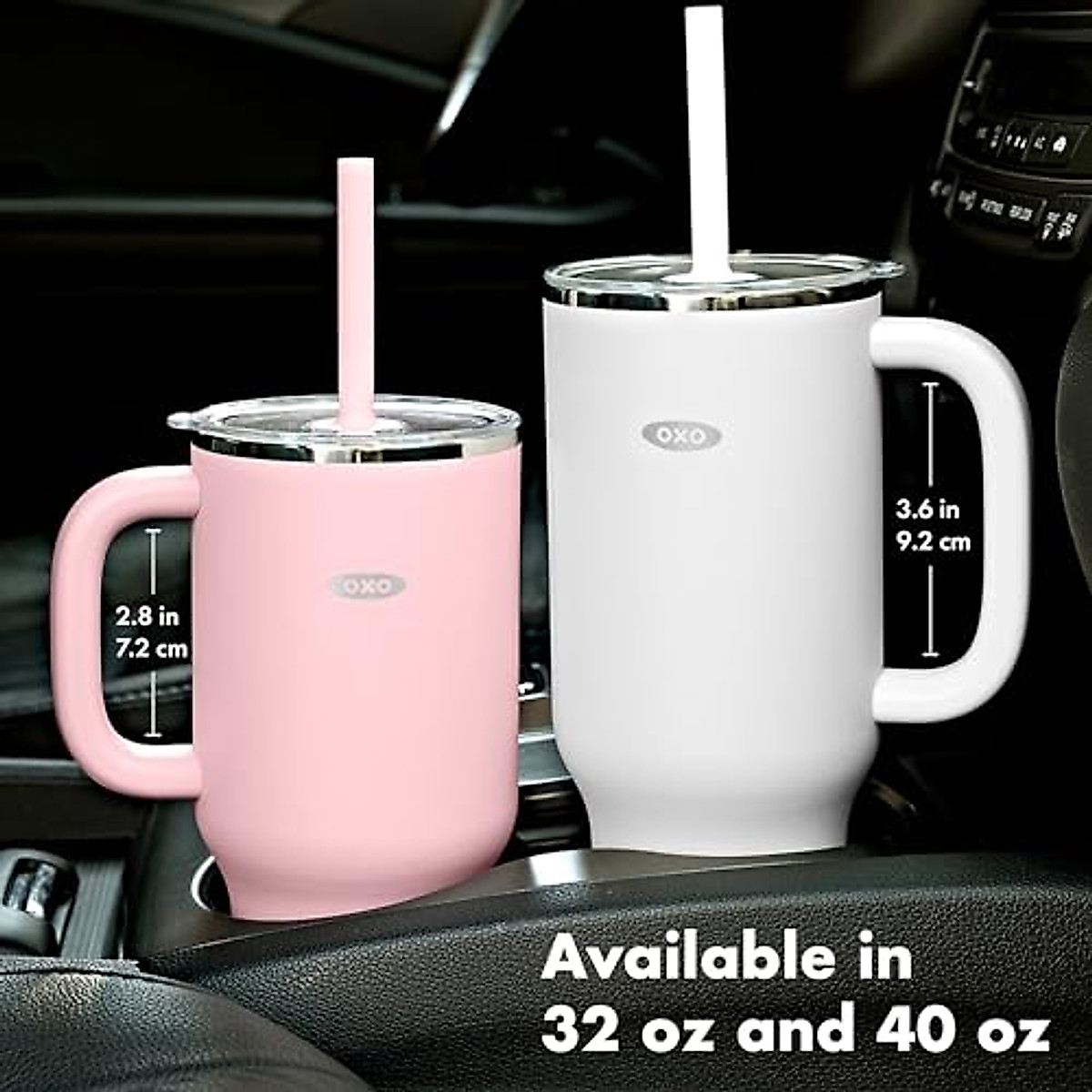 OXO Strive XL Tumbler with Handle – 32 oz. – Blue Topaz