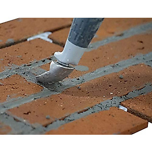 JINYO Mortar Trowel Rubber Handle Mortar Trowel Mortar Pointing Trowel Jointer Trowel Iron Bucket Handle Pointing Tool Narrow Bucket Brick