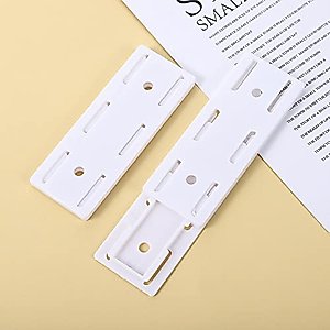 15Pcs Self-Adhesive Desktop Socket Fixer Wall Mount Socket Bracket Power Strip Holder Punch Free Socket Stand for WiFi Router Reusable Socket Fixer for Kitchen Home and Office(white)