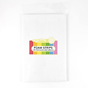 Waffle Flower Foam Strips - 1/8" Thick - Designed for Cardmakers by Cardmakers, Double-Sided Adhesives in Varies Lengths.