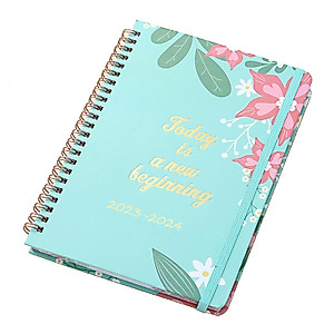 2023-2024 Planner - Planner Weekly and Monthly, 2 Year Monthly Planner with Monthly Tabs, 2023-2024 Calendar Planner with Twin-Wire Binding, Premium Paper, Flexible Cover, Check Box (Mint green)