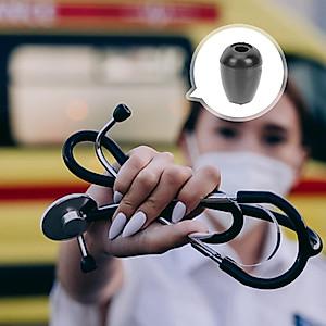 10pairs Replaceable Hospital Tip Earbuds Ear Replacement Buds Parts Ear- Universal Black - Sealing Supplies Earplugs Accessories for