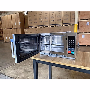 Commercial Microwave Oven NSF Certified Countertop 110V, 1000W, Capacity 1.3 Cuft Heavy duty for restaurant, 1034N1A