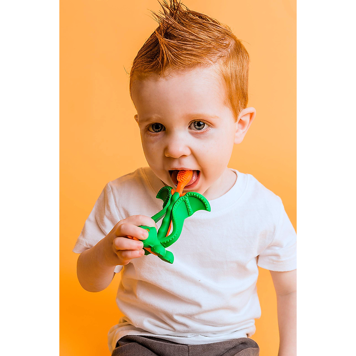 Baby Banana - Mystical Dragon Toothbrush, Training Teether Tooth Brush for Infant, Baby, and Toddler