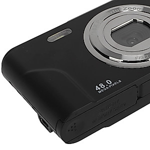 Digital Camera, 1080P HD 2.4 Inch IPS Display Mini Compact Pocket Camera with 16X Zoom, Portable and Rechargeable Video Camera for Adults, Students, Kids, Travel (Star Black)