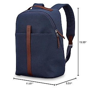 Samsonite Virtuosa Carry-On Travel Backpack with Padded Laptop Sleeve, Navy