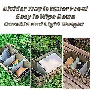 DHYLRICHER 2PCS Divider Tray for Bogg Bag Accessories for BOGG BAG X Large Original Bogg Bag Organizer For Divide Space and Storage