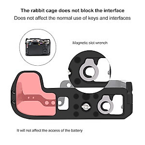 EOS RP Camera Cage, EOS RP Cage for Canon EOS RP Camera Bag Camera Rig Cold Shoe