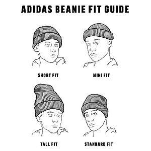 adidas Originals Unisex Sunday Cuff Beanie, Black 2, One Size