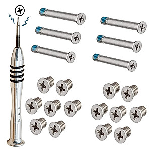 shinedisk 2 Sets Replacement Screws with Screwdriver for MacBook Pro 13" 15" 17" A1278 A1286 A1297 2009-2012, Unibody Bottom Case Cover Phillips Repair Tool Kit Notebook Laptop PC Computer Screw (1)