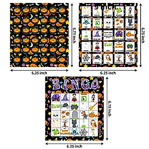 JOYIN 28 Halloween Bingo Game Cards (5X5) for Kids Halloween Party Card Games, School Classroom Games, Trick or Treating, Halloween Party Favors Supplies, Family Activity