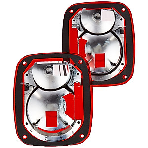 Rampage Taillight Conversion Kit w/Euro Lenses | Pair, Brite Color | 5307 | Fits 1976 - 2006 Jeep CJ, Wrangler YJ, LJ & TJ