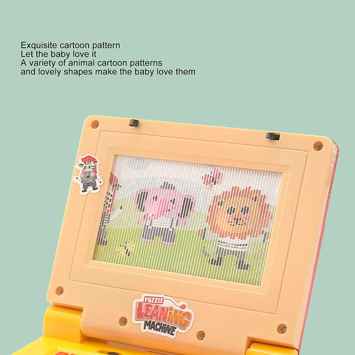 LBEC Kids Learning Laptop, Play Laptop Computer Electronic Educational Learning Computer Simulation Music Preschool Learning Toys with Retractable Mouse for Early Learning, Yellow (LBEC34ump51qf0-11)