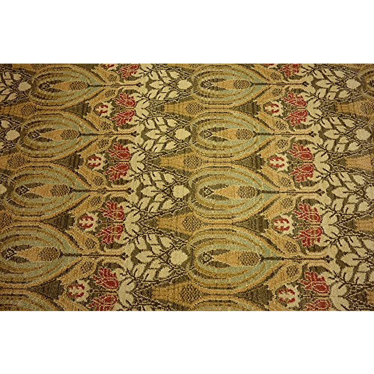 Unique Loom Edinburgh Collection Classic Oriental Traditional French Country Inspired Border Design Area Rug, 5 x 8 ft, Brown/Beige