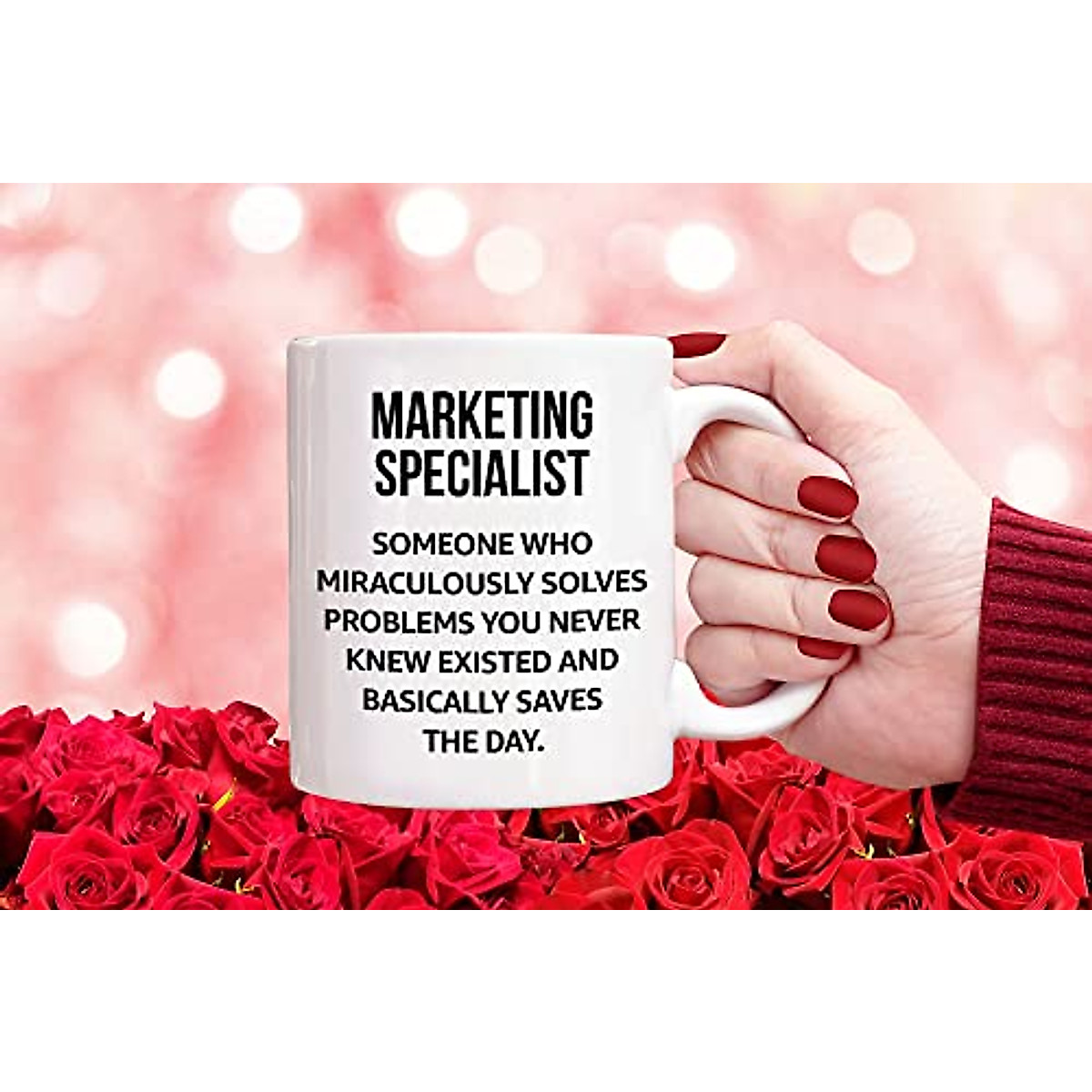 Funny Definition Mug, Marketing Specialist Coffee Mug, Advertisement Mug, Great Marketing Coffee Gift for Men and Women Student Graduation or Profession, Best Marketer Themed Gift Idea 11oz 15oz
